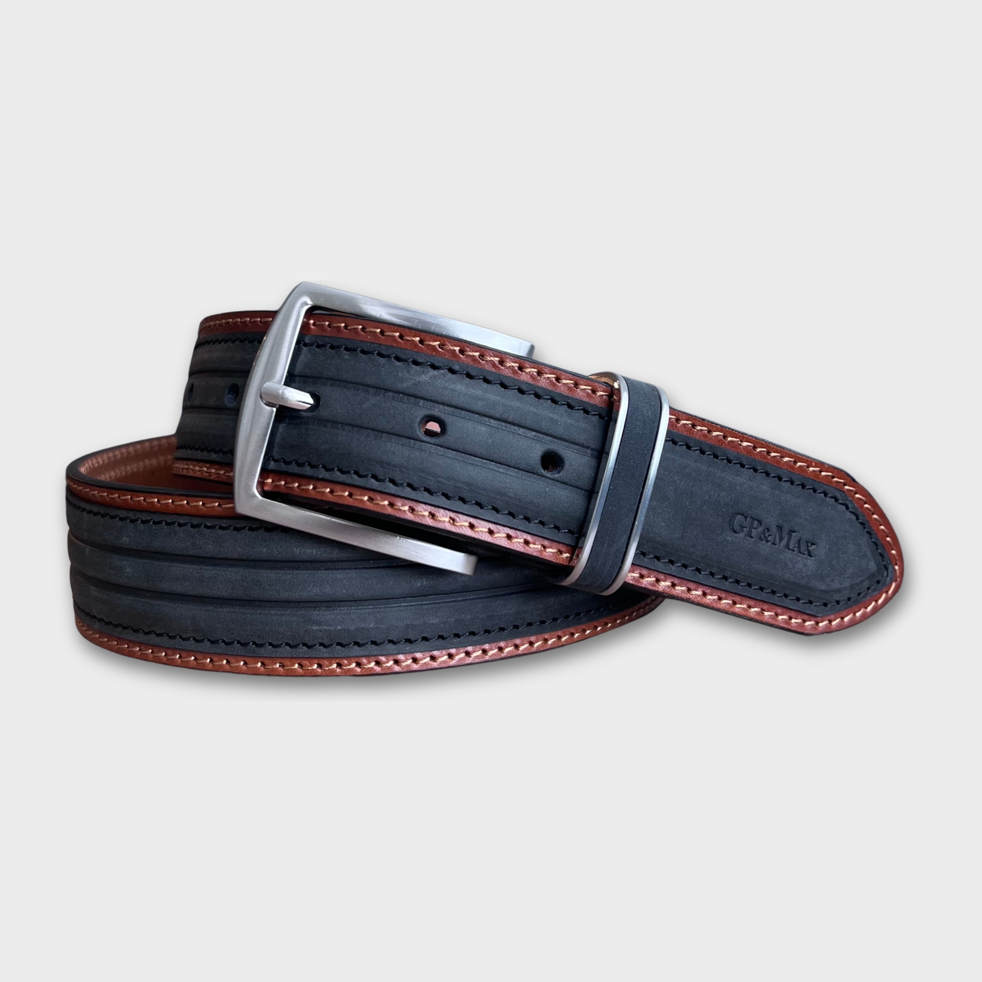 Original Nubuck Striped Belt – GP&MAX